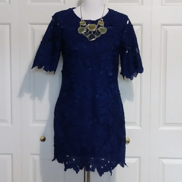 miami | Dresses | Miami Short Sleeve Lace Mini Dress | Poshmark
